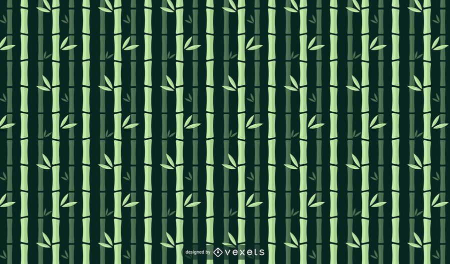 Diseño De Patrón Plano De Bambú - Descargar Vector