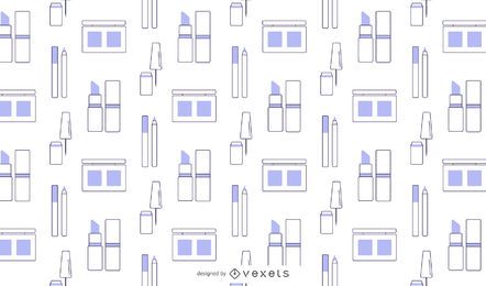 Makeup Artist Elements Pattern Vector Download
