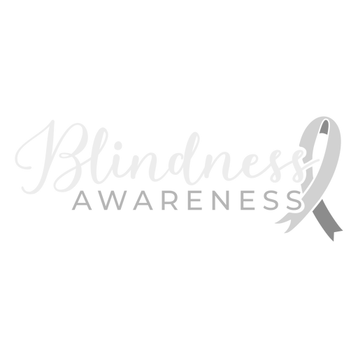 Blindness awareness ribbon badge sticker - Transparent PNG & SVG vector ...