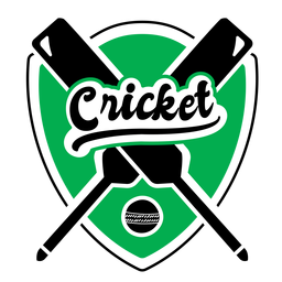 Cricket King Bat Ball Badge Sticker PNG & SVG Design For T-Shirts