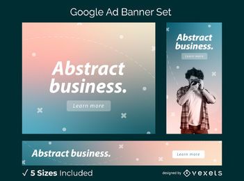 Gradient Ad Banner Set Vector Download