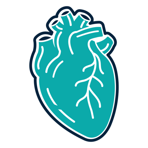 Heart stroke badge sticker - Transparent PNG & SVG vector file