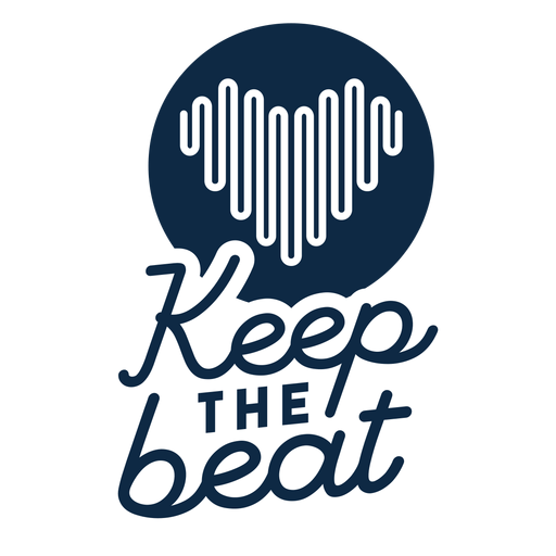 Keep the beat diagram badge sticker - Transparent PNG & SVG vector file
