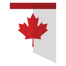 Maple Leaf Flag Badge Sticker PNG & SVG Design For T-Shirts