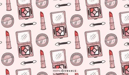 Hand Drawn Makeup Pattern Design Vector Download