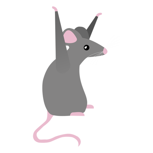 Mouse tail posture flat - Transparent PNG & SVG vector file