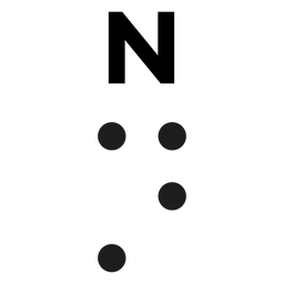 N N Buchstaben Punkt Punkt Strich PNG- Und SVG-Design Für T-Shirts