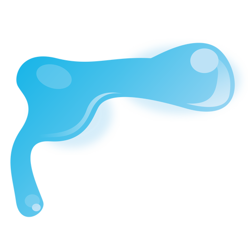 Water drop sticker flat - Transparent PNG & SVG vector file