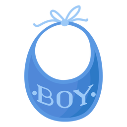 Boy Bib Flat PNG & SVG Design For T-Shirts