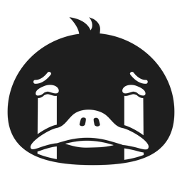 Duck Sad Muzzle Head Stroke PNG & SVG Design For T-Shirts