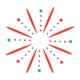 Firework Salute Ray Star Beam Badge Sticker PNG & SVG Design For T-Shirts