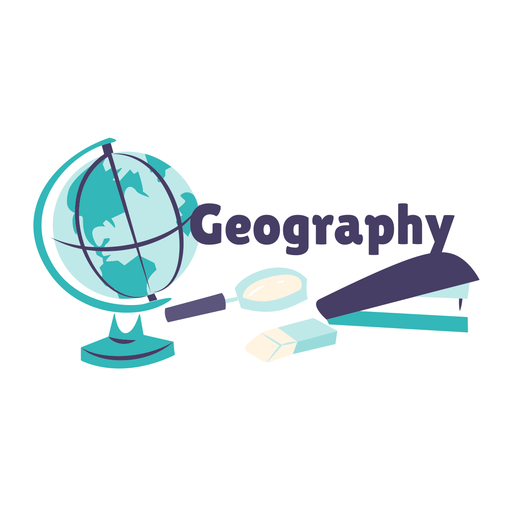 Geography globe badge sticker - Transparent PNG & SVG vector file