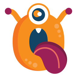 Q Q Letter Monster Flat PNG & SVG Design For T-Shirts