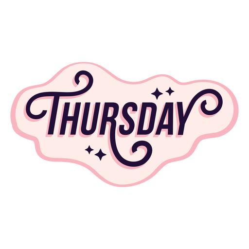 Thursday badge sticker - Transparent PNG & SVG vector file
