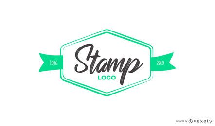 Stamp Custom Logo Design Vector Download