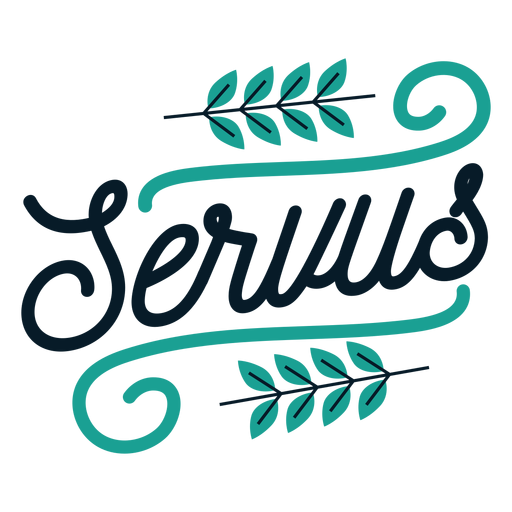 Servus badge sticker - Transparent PNG & SVG vector file