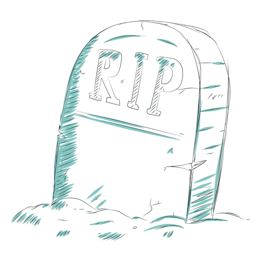 Tombstone rip line illustration - Transparent PNG & SVG vector file