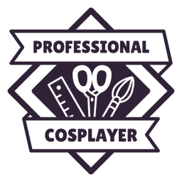Professional Cosplayer Badge PNG & SVG Design For T-Shirts