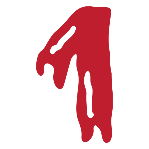 Halloween bloody number 1 - Transparent PNG & SVG vector file