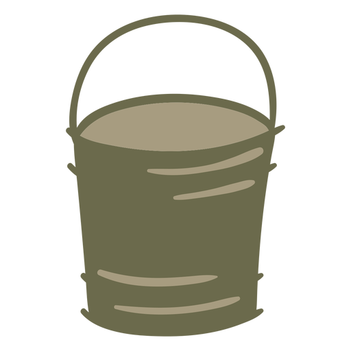 Garden pail green color - Transparent PNG & SVG vector file