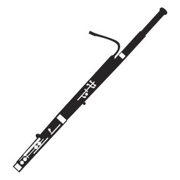 Fagott Musikinstrument Schwarz PNG- Und SVG-Design Für T-Shirts