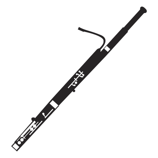 Fagot instrumento musical negro - Descargar PNG/SVG transparente