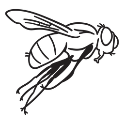Fly Simple Drawing PNG & SVG Design For T-Shirts