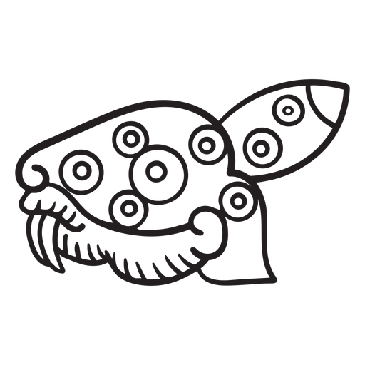 Aztec stroke drawing rabbit - Transparent PNG & SVG vector file