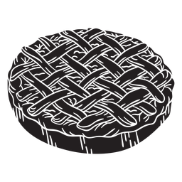 Hand Drawn Pie Cut Out PNG & SVG Design For T-Shirts