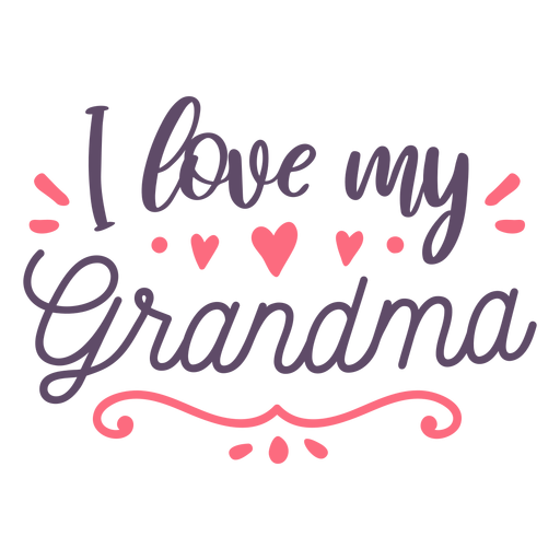Letras de amor abuela - Descargar PNG/SVG transparente
