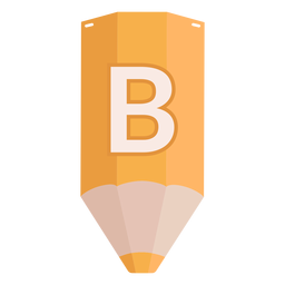 Pencil Alphabet B Banner PNG & SVG Design For T-Shirts