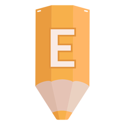 Pencil Alphabet E Banner Transparent PNG & SVG Vector