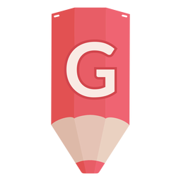 Pencil Alphabet G Banner PNG & SVG Design For T-Shirts