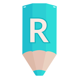 Pencil Alphabet R Banner PNG & SVG Design For T-Shirts