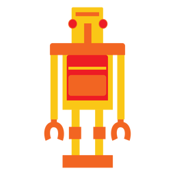 Flat Retro Robot PNG & SVG Design For T-Shirts