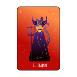 Devil Card Loteria PNG & SVG Design For T-Shirts