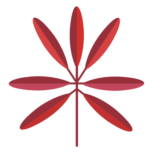 Papercut seven leaves - Transparent PNG & SVG vector file