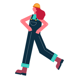 Work Lady Character Transparent PNG & SVG Vector