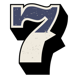 Western Number Shaded 7 PNG & SVG Design For T-Shirts
