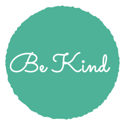Be kind hand sign lettering - Transparent PNG & SVG vector file