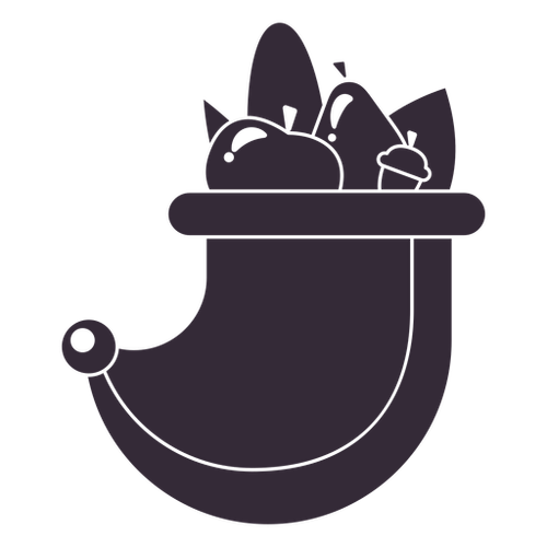 Cornucopia E Peru De Acao De Gracas Cartaz Colorido Feliz Dia De