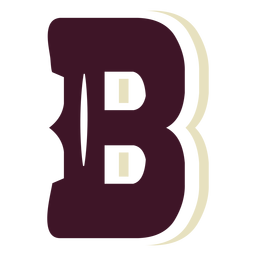 Western Block Capital Letter B PNG & SVG Design For T-Shirts