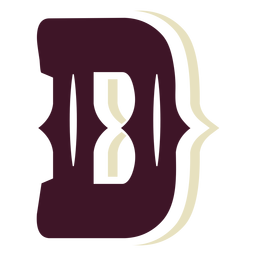 Western Block Capital Letter D PNG & SVG Design For T-Shirts