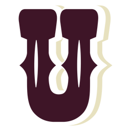 Western Block Capital Letter U PNG & SVG Design For T-Shirts