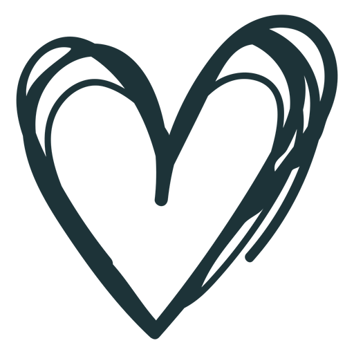 Doodle corazón lindo trazo - Descargar PNG/SVG transparente