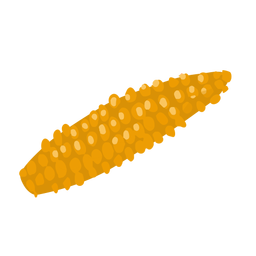Golden Corn Cob Isometric Transparent PNG & SVG Vector