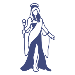 Diseño PNG Y SVG De Diosa Griega Hera Para Camisetas