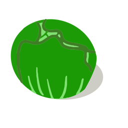 Green Collard Isometric PNG & SVG Design For T-Shirts