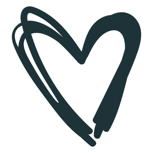 Corazón puntiagudo lindo trazo - Descargar PNG/SVG transparente