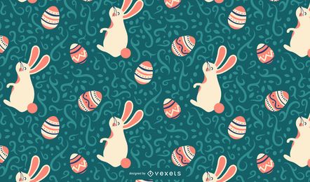 Easter Bunny Pattern Design Vector Download